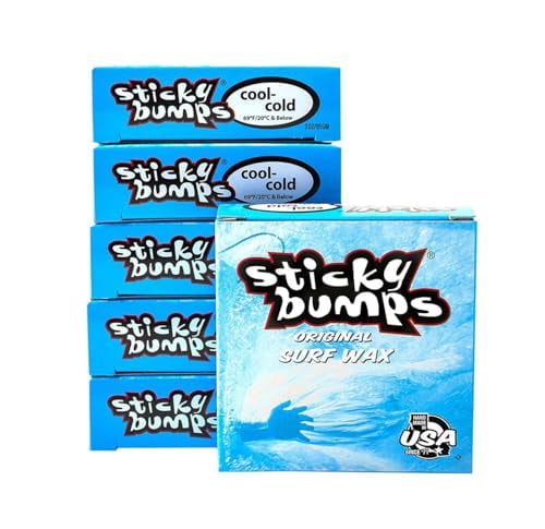 Sticky Bumps Original surf Wax Cool-Cold - 6 Pack | Long-Lasting ...
