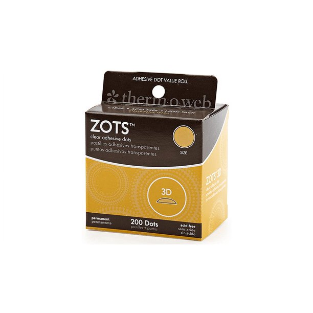 Sticky Dots 3D (1/2" Diameter) Roll of 200 - Walmart Business Supplies