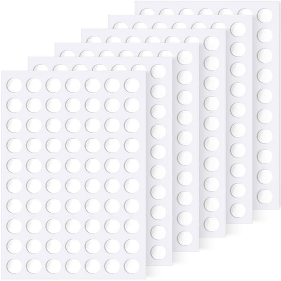 Sticky Dots, 420 6mm/0.24" Adhesive Tack, Double Sided Removable Clear ...