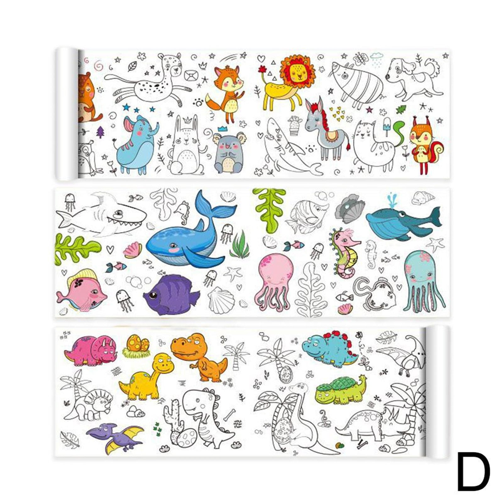 Sticky Drawing Paper Roll Wall Safe Coloring Banner Adhesive Painting ...