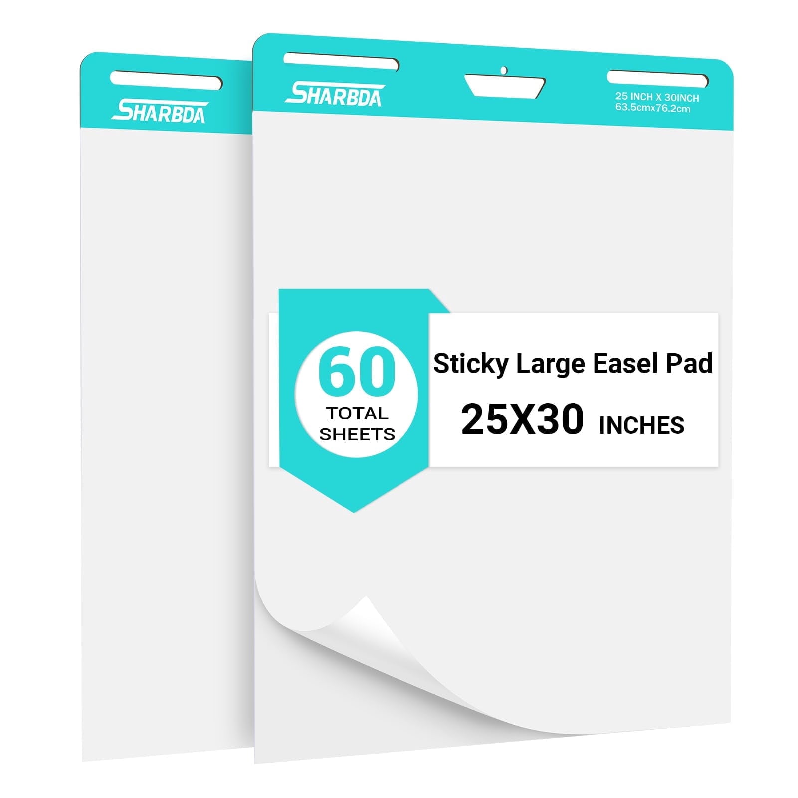 Sticky Easel Pad, 25 in x 30 in,Flip Chart Paper,Sticky Chart Paper for ...