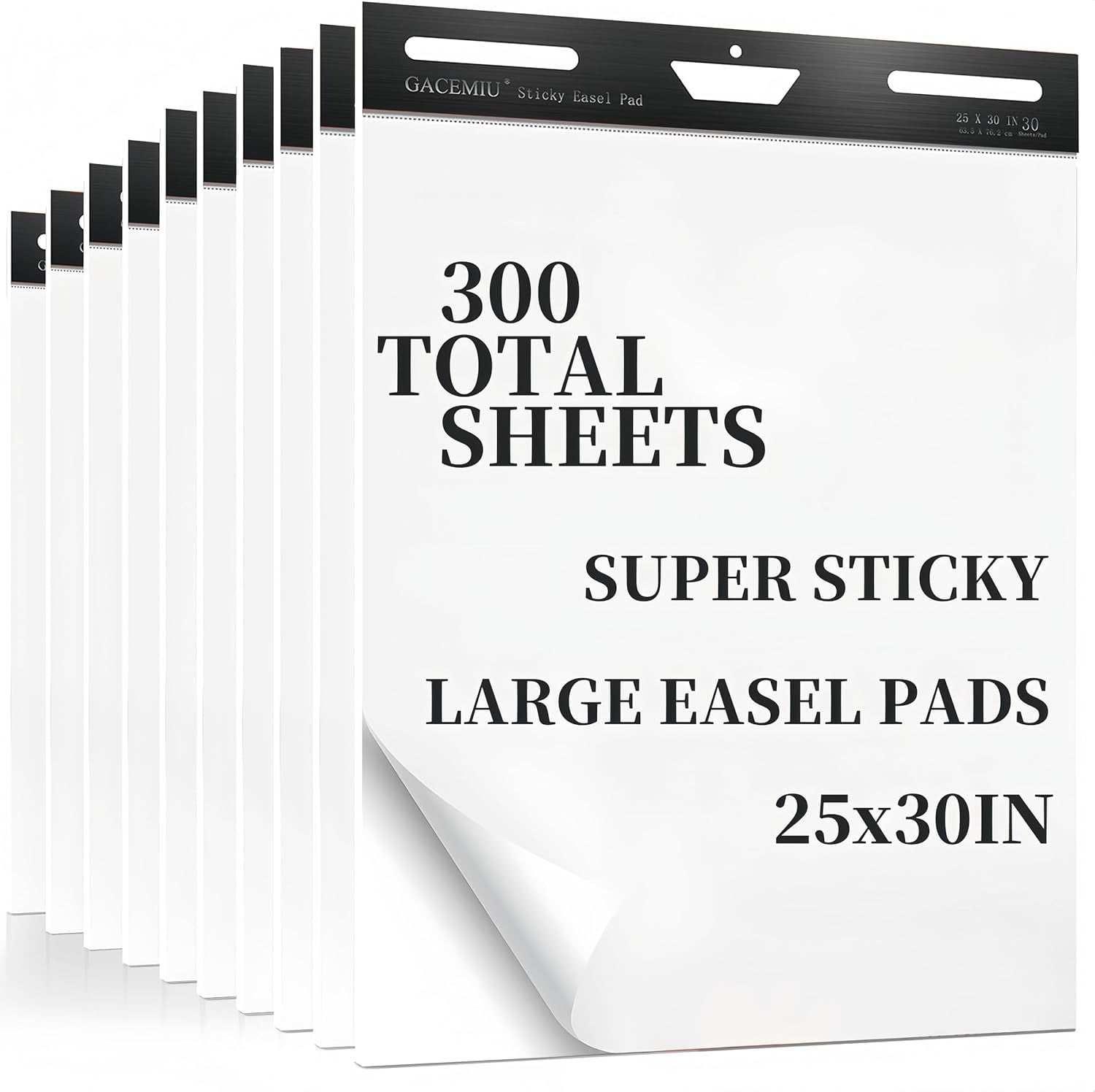 Sticky Easel Pad,30 Sheets/Pad, Super Sticky Flip Chart Paper-10 pads ...