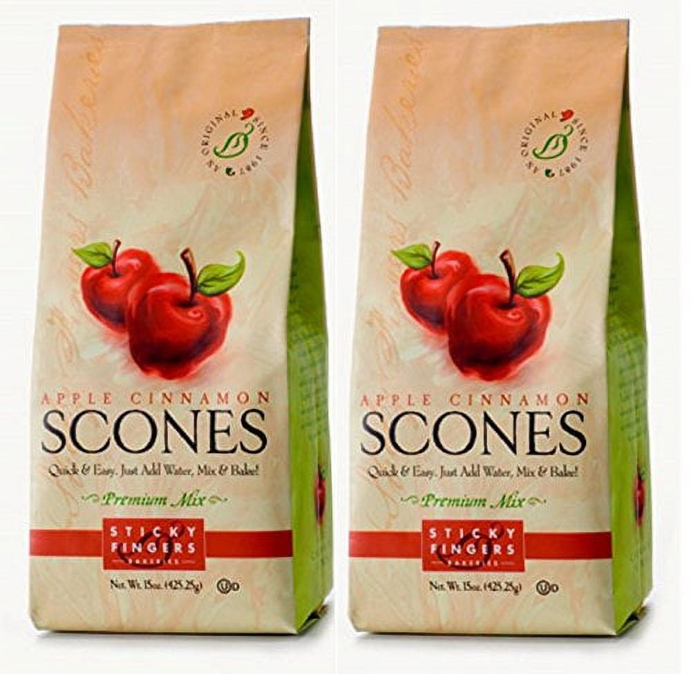 Sticky Fingers Scone Mix (Pack of 2) 15 Ounce Bags - All Natural Scone ...