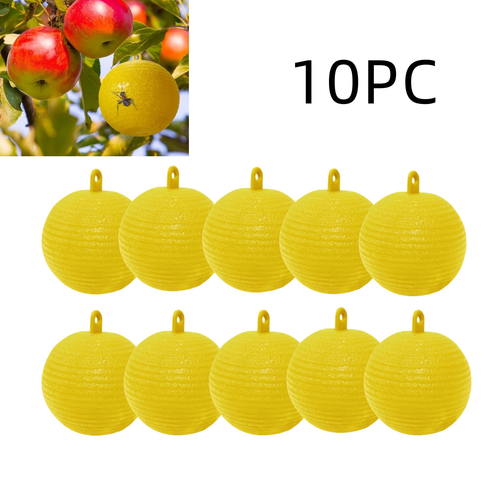 Sticky Fruit Fly Trap Ball, Hanging Fly Sticky Ball Fly Trap Outdoor ...