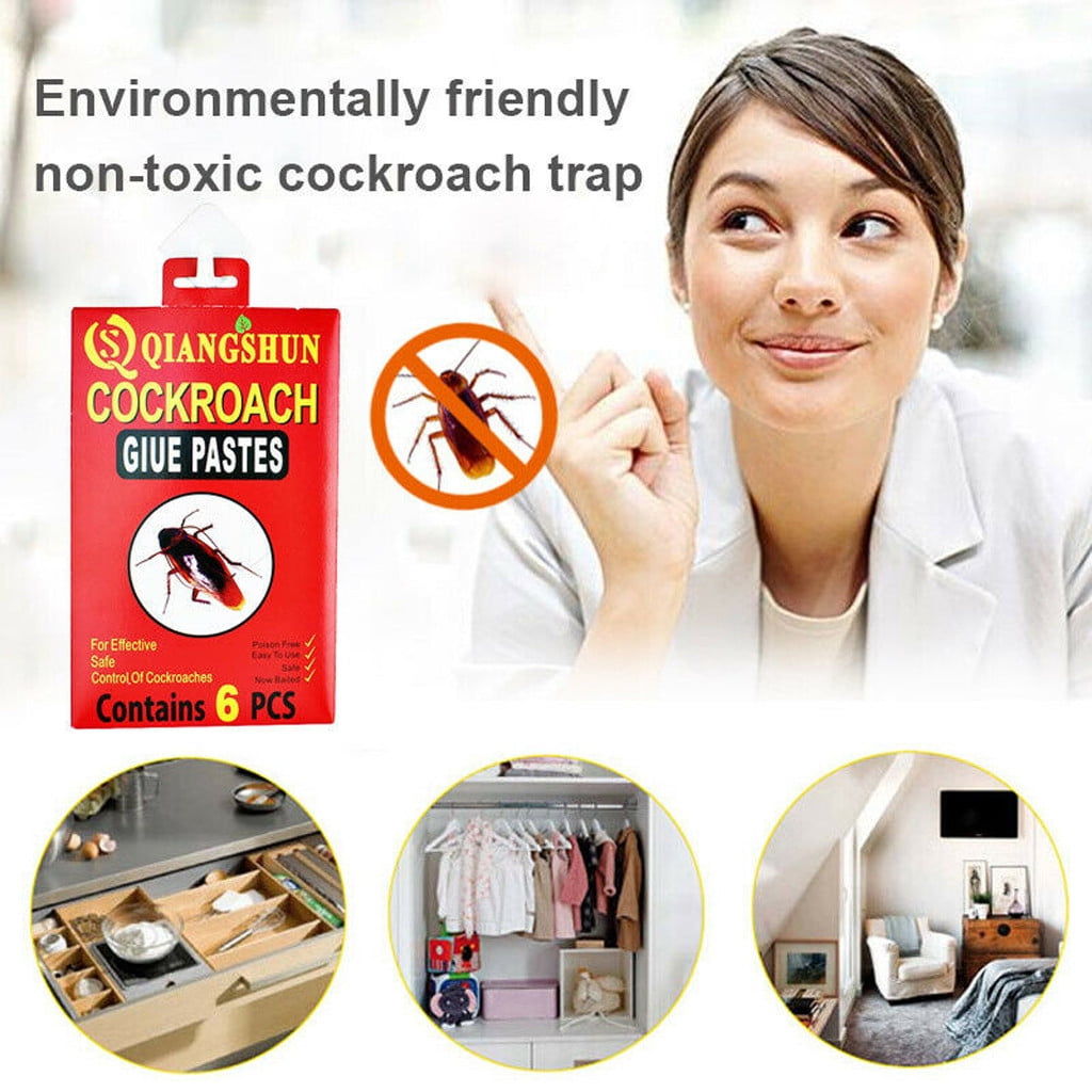 Sticky Glue Board Cockroach Trapper Cage Clips Net Catcher Indoor Mice Sticky Cockroach Indoor ...