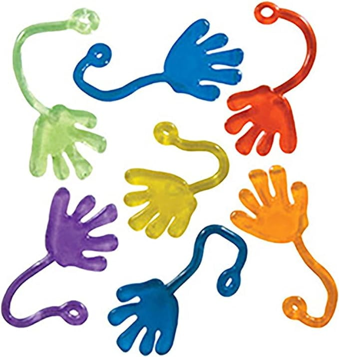 Sticky Hands for Kids - Bulk Party Favors - 50 Pcs Mini Slappy Hands ...