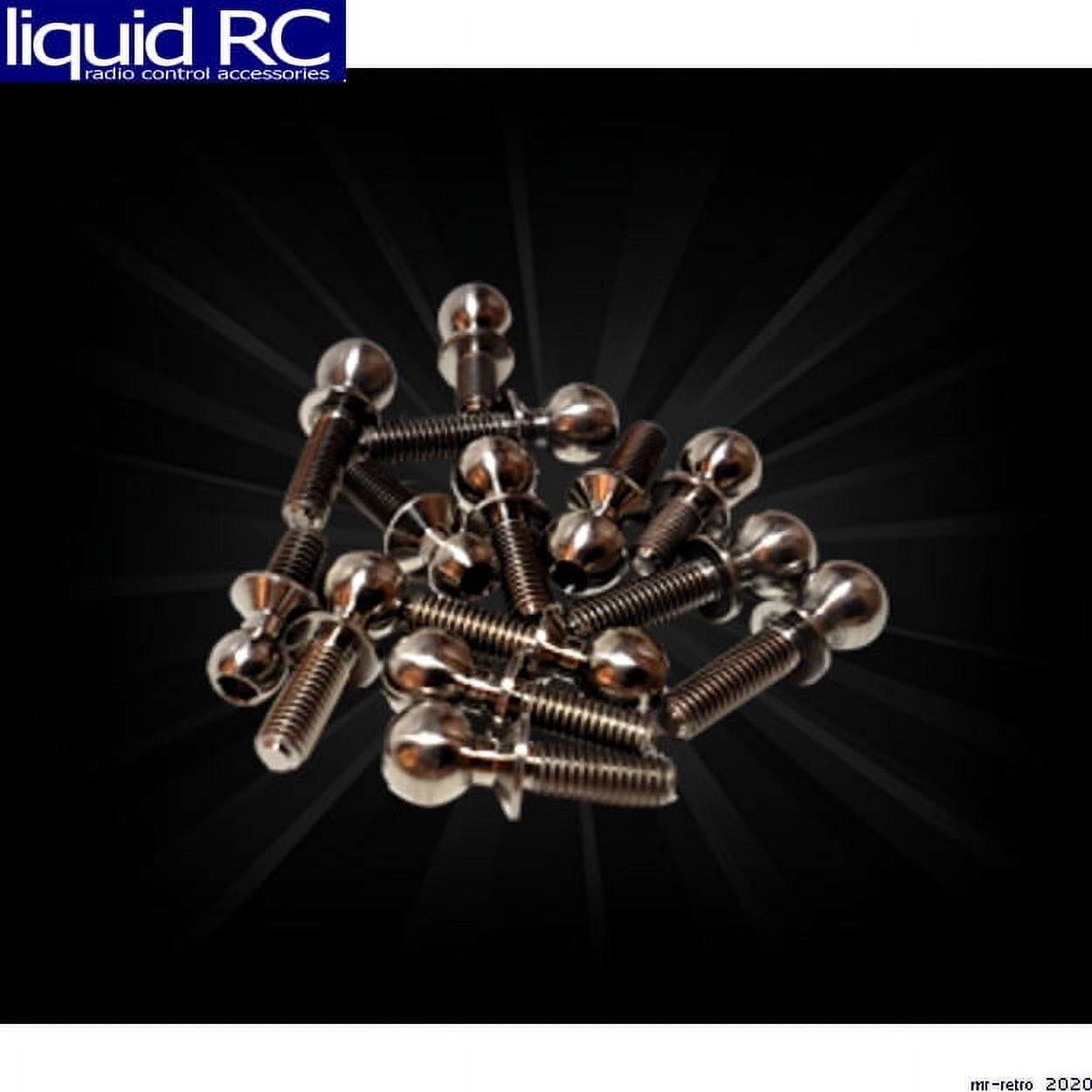 Sticky Kicks RC SK5011 Five Star Ti Ball Stud Set Ae B74.1 - Walmart.com