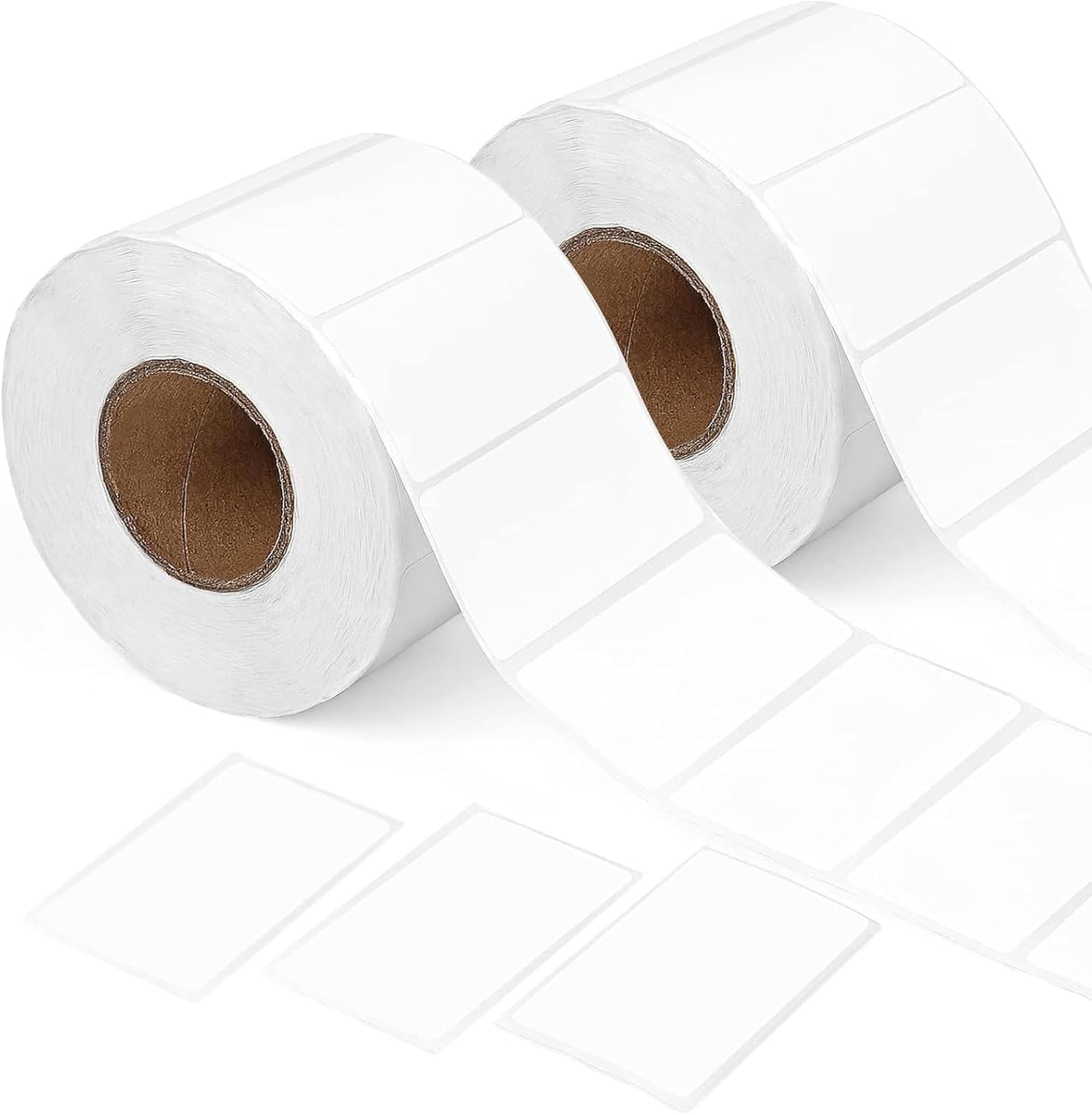 Sticky Labels Roll, 2000 Self Adhesive Labels 60 X 30mm White Sticky ...