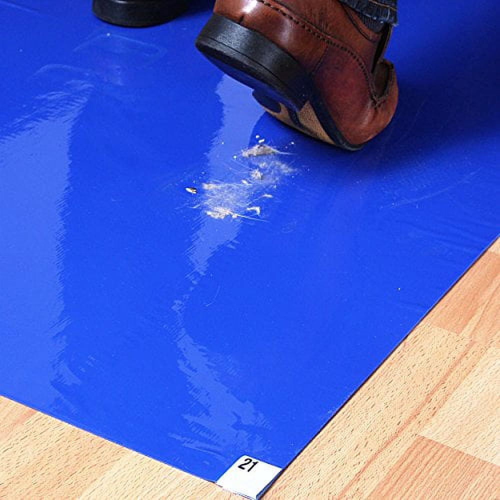 Sticky Mats / Cleanroom Tacky Mats, 18" x 36", WHITE (30 Sheets per Pad ...
