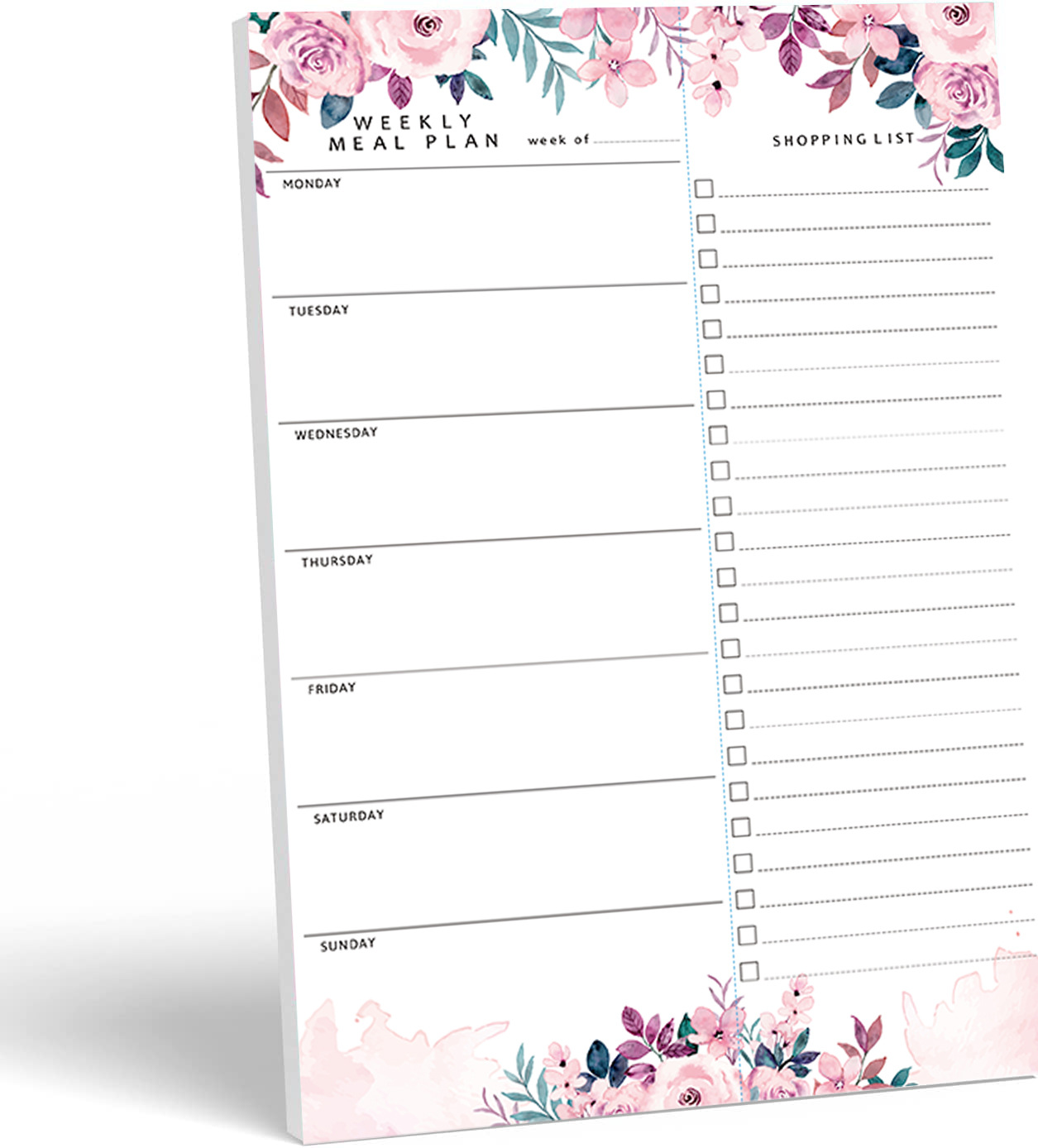 Sticky Note Book 52 Weeks Tearable Magnetic Note Taking Ins Style Meal ...