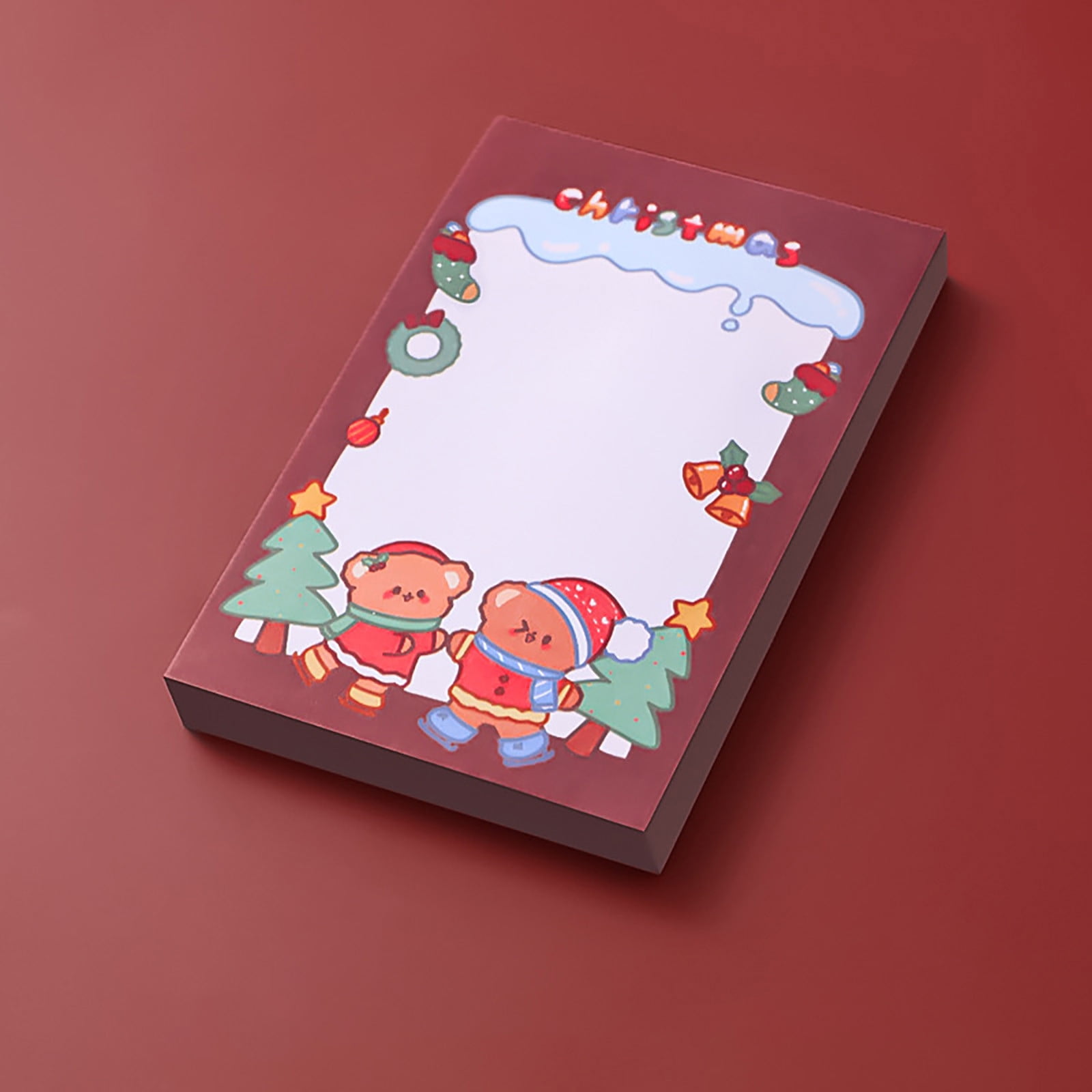 Sticky Note Christmas Notepad Winter Holiday Themed Notepad Sticky ... Sticky Note Christmas Notepad Winter Holiday Themed Notepad Sticky ...