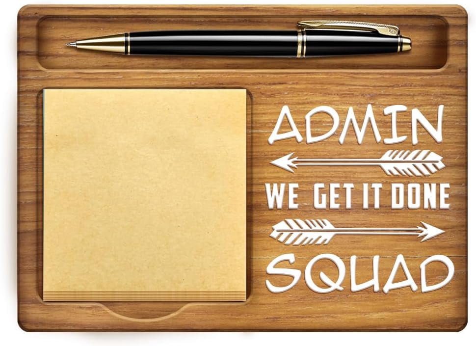 Sticky Note Holder Admin Team Pine Wood Memo Holder Arrow Pattern Note ...