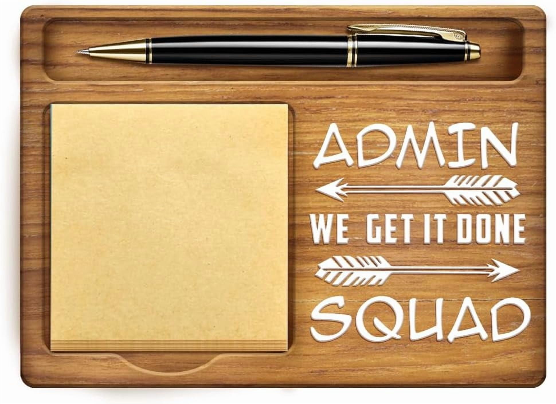 Sticky Note Holder Admin Team Pine Wood Memo Holder Arrow Pattern Note ...