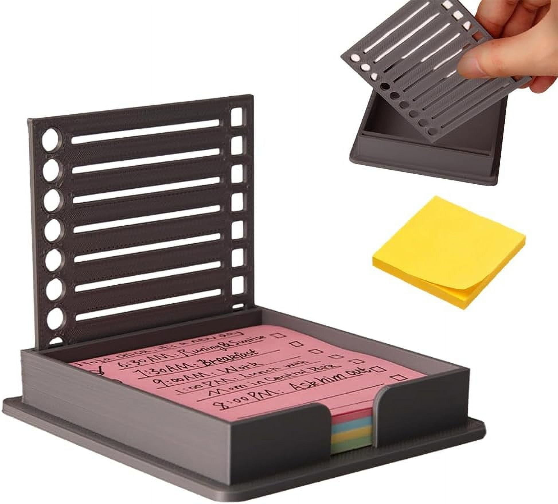 Sticky Note Holder with Stencil, 2025 New Sticky Note Dispenser Line ...