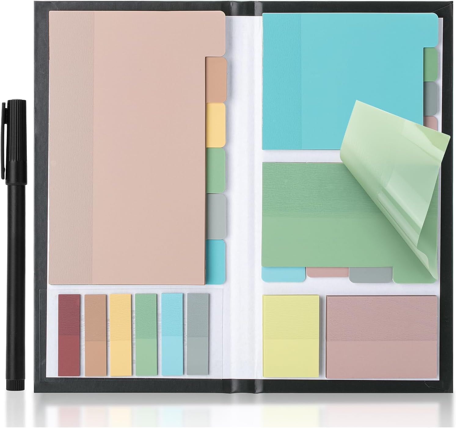 Sticky Note Set, 410 Pack, Pastel Colors, Sticky Notes Tabs, Divider ...