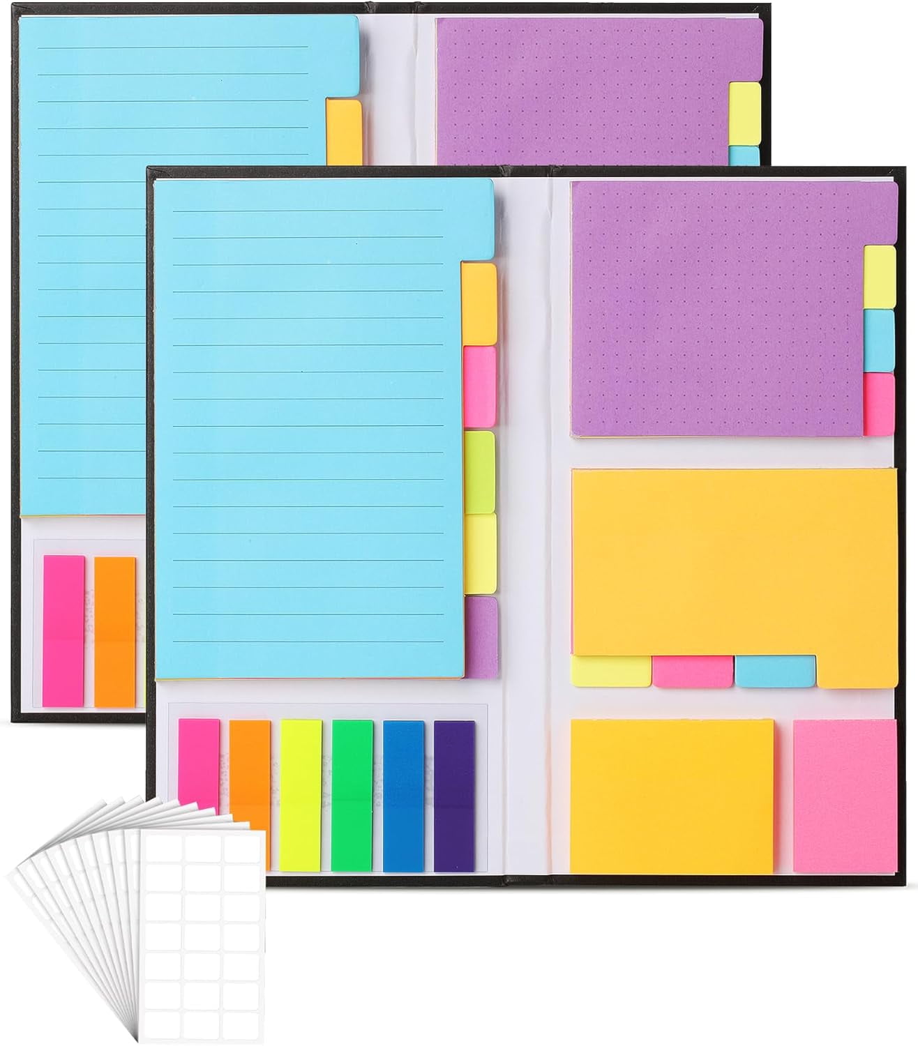 Sticky Note Set, 410 Pack, Pastel Colors, Sticky Notes Tabs, Divider ...