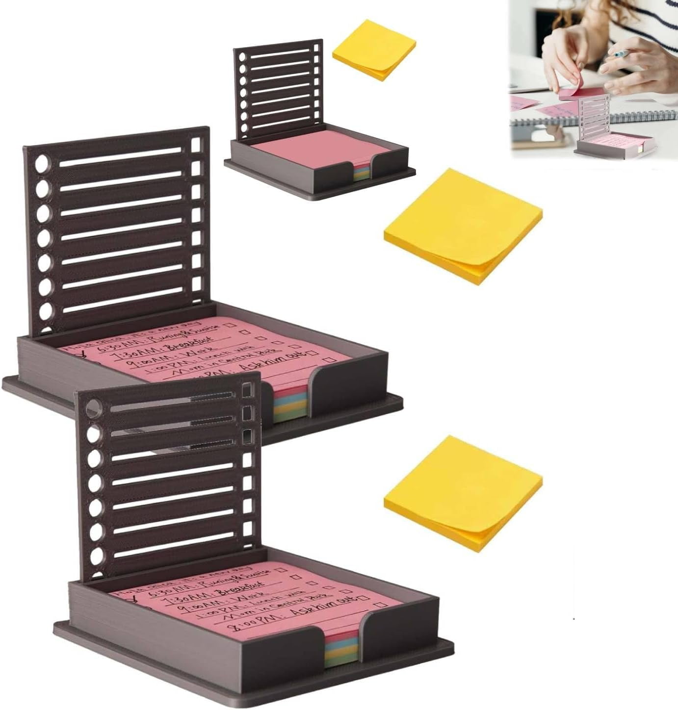 Sticky Note Stencil Template with Sticky Note,Sticky Note Holder with ...