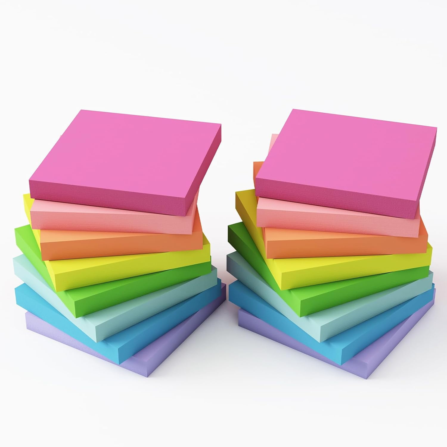 Sticky Notes, 16 Packs, 3x3 Inches, Self-Stick Note Pads, 8 Assorted ...