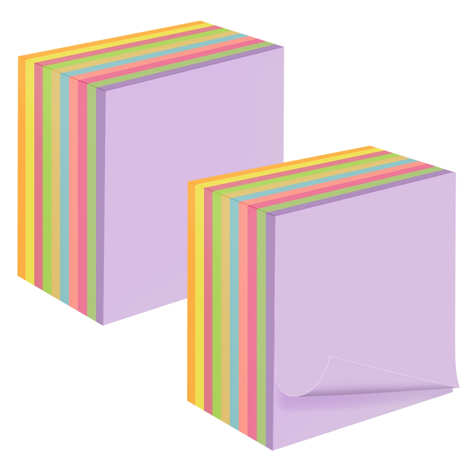 Sticky Notes , 2Pcs Colored Sticky Notes, Padded Sticky Notes, Self ...