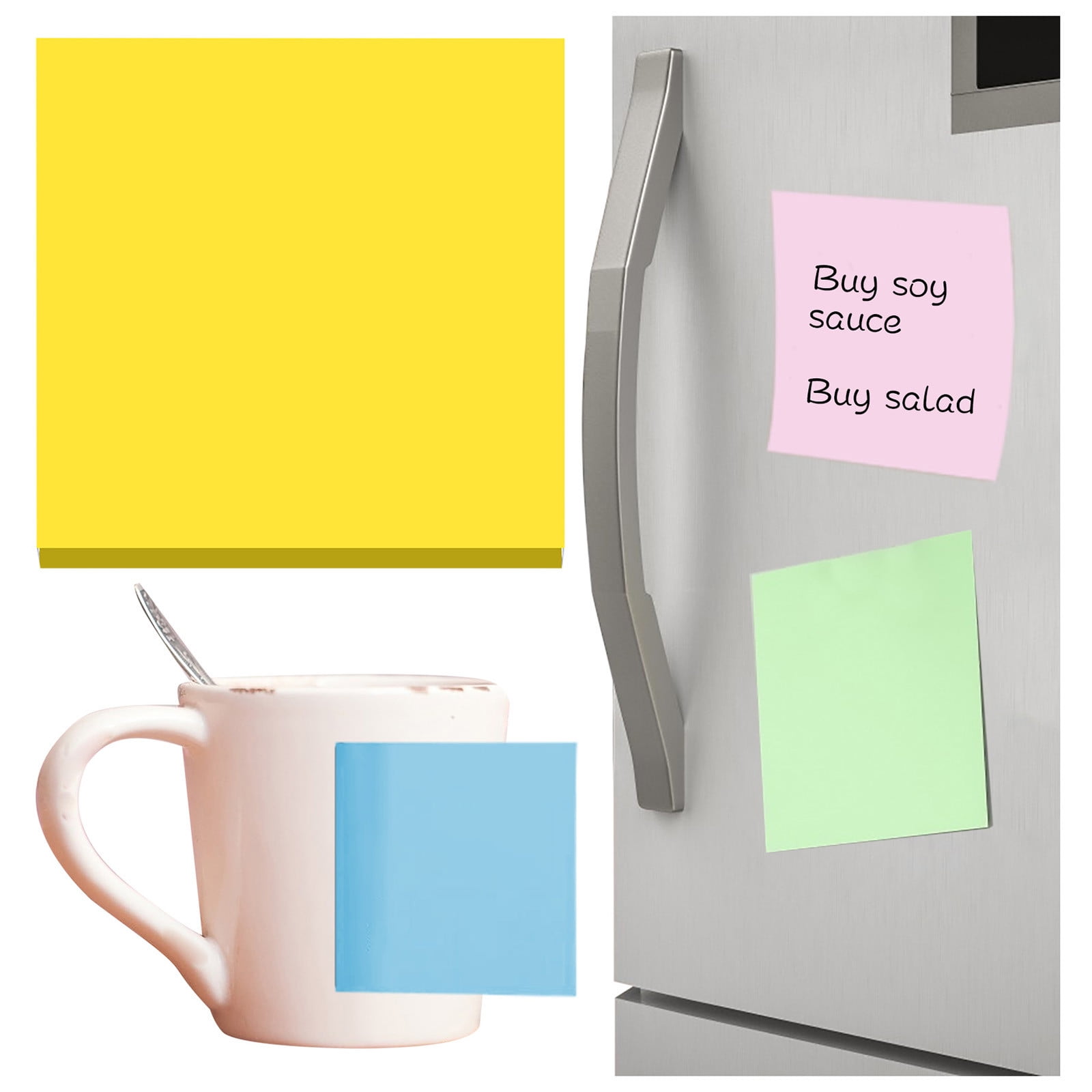 Sticky Notes,3*3 Feet Tearable And Super Sticky Notes, Bright Colors ...