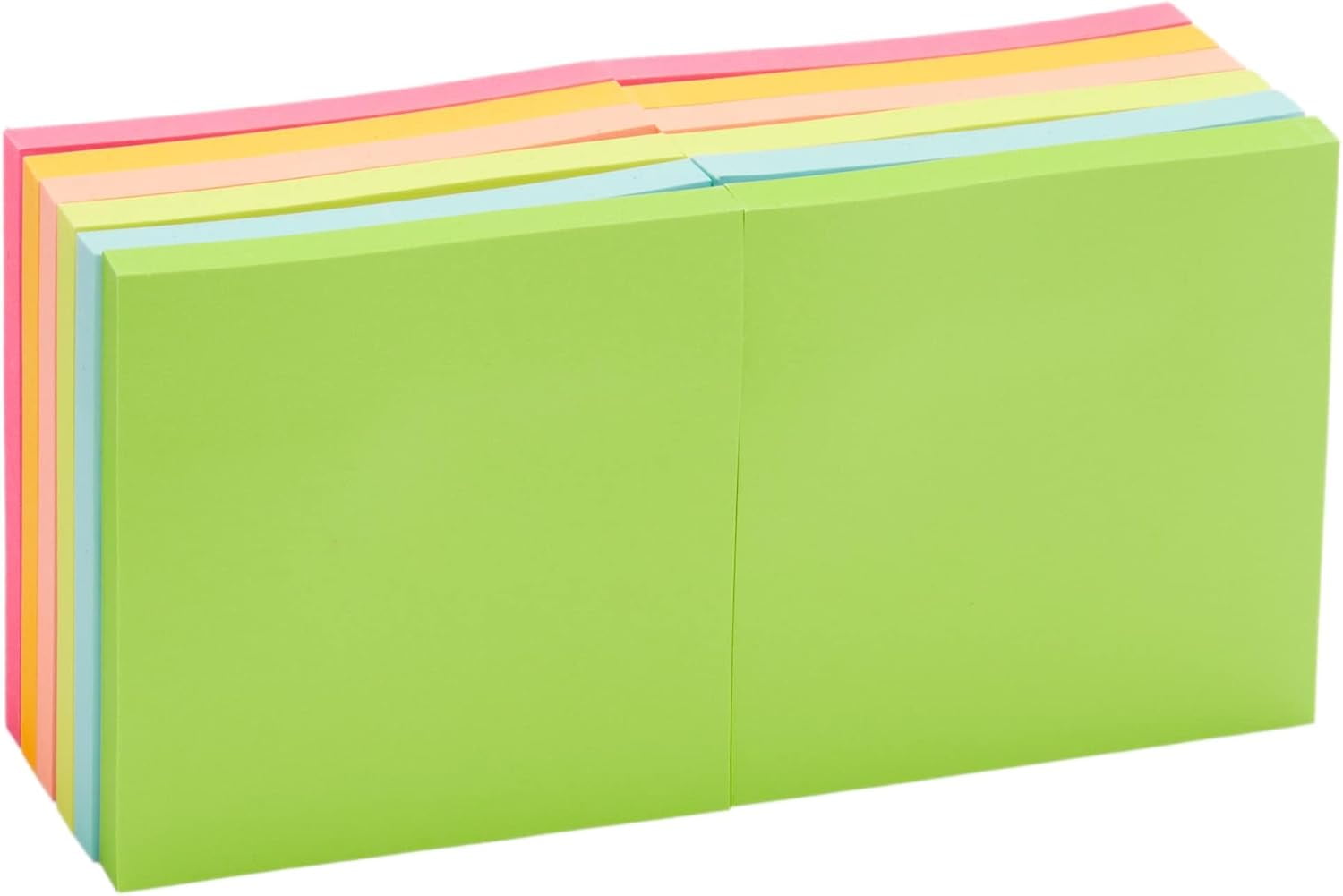Sticky Notes, 3x3 Inches, Assorted Colors Self-Stick Pads, Easy to Post ...
