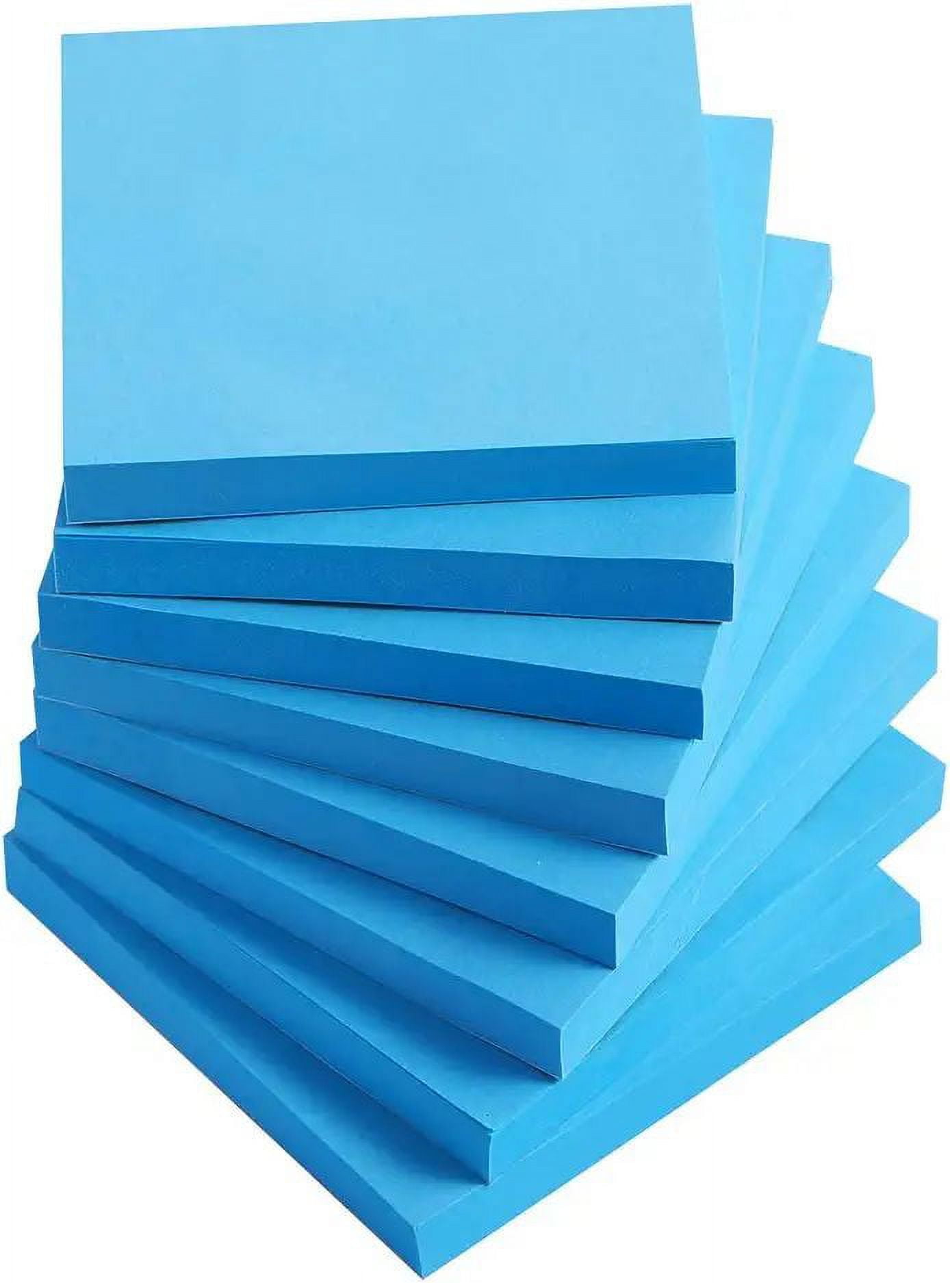 Sticky Notes 3x3 Inches, Blue Self-Stick Pads, Easy to Post for Home ...
