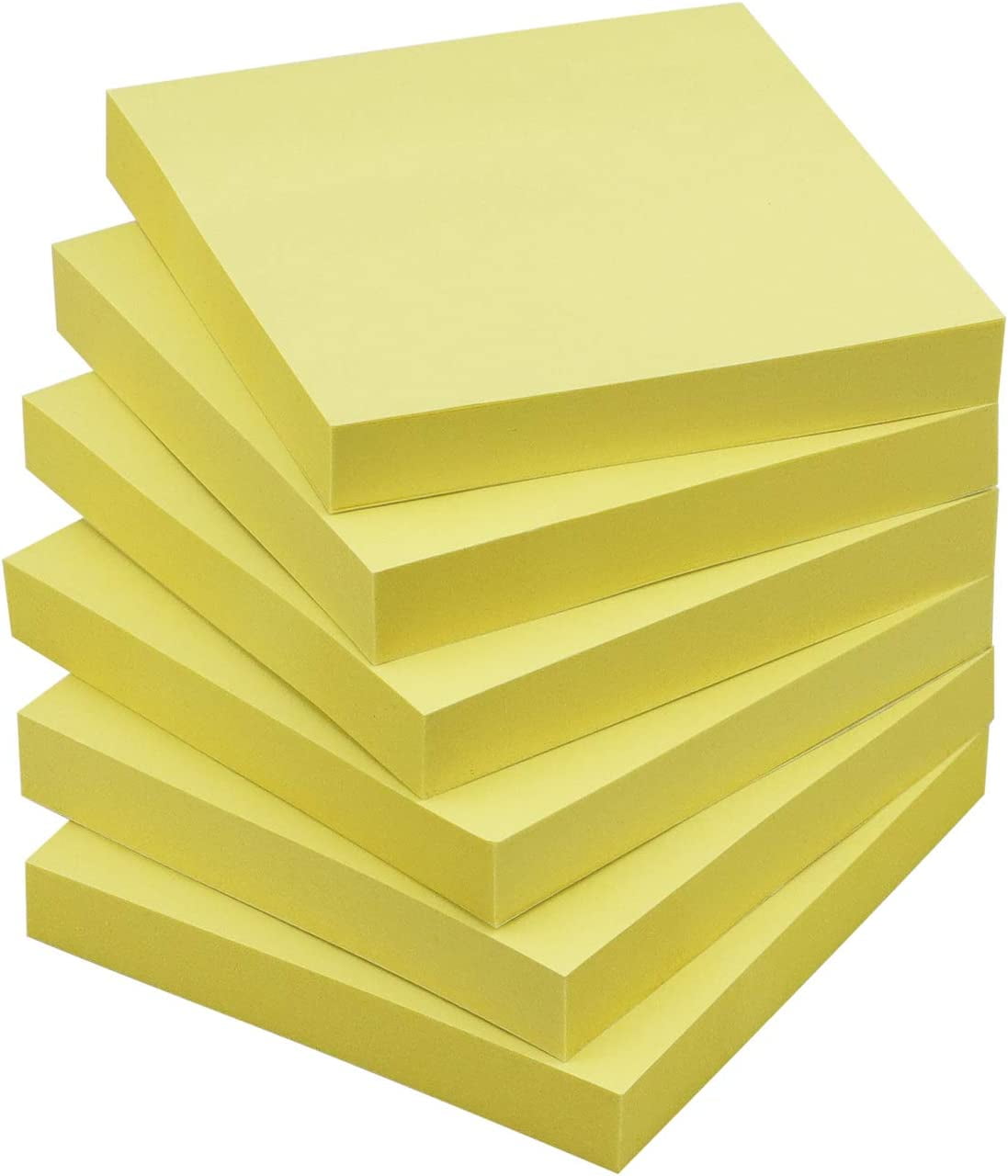 Sticky Notes 3x3 Self-Stick Notes Pads with 6 Bright Colors, Easy to ...