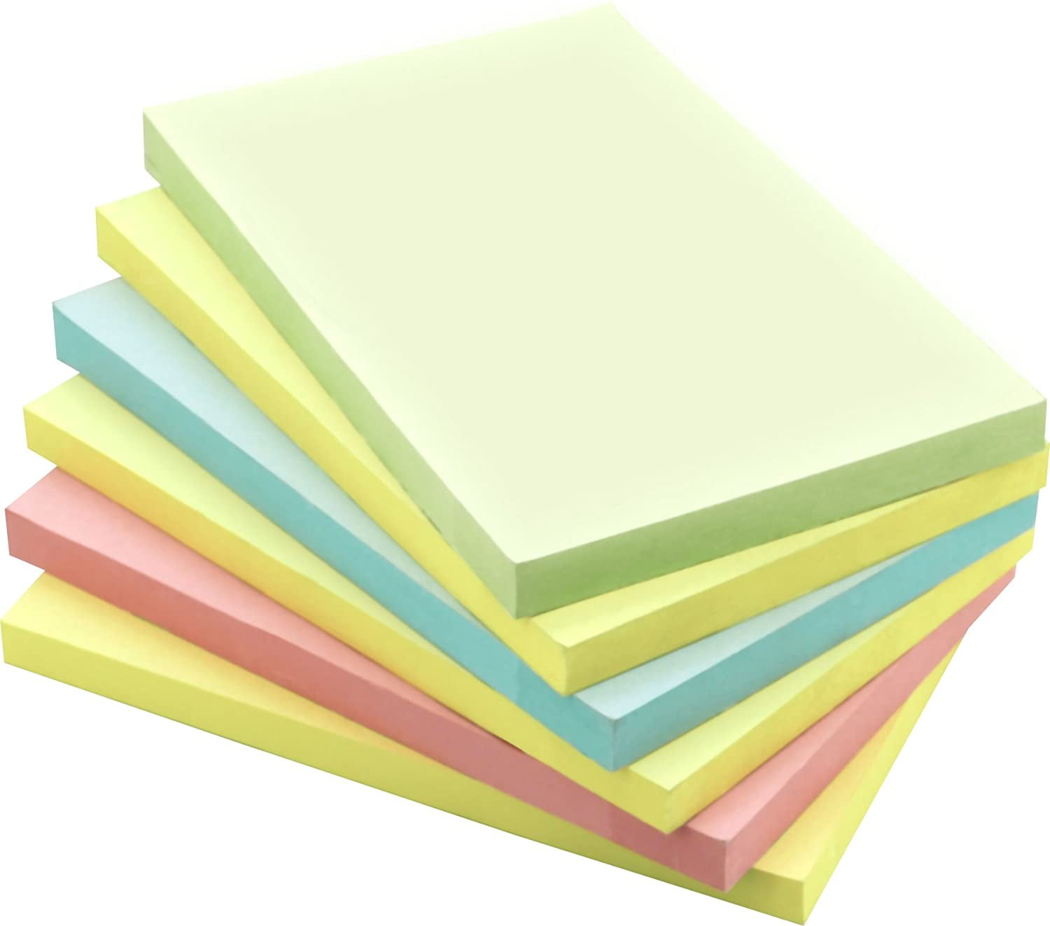 Sticky Notes,4 x 6 Inches,Large Size,Pastel Assorted,Self-Stick Notes ...