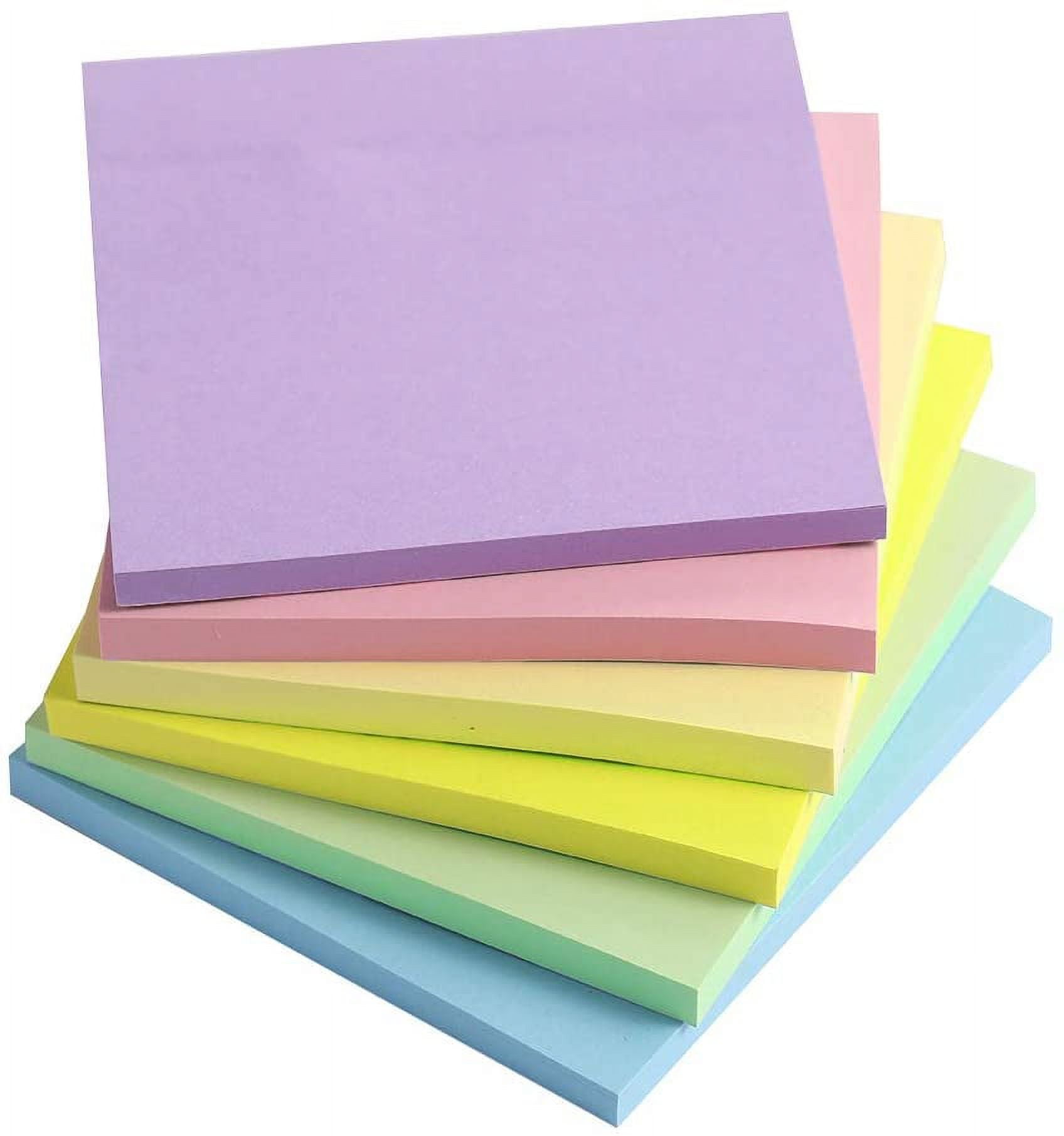 Sticky Notes 4X4 in Pastel Post Stickies Super Sticking Power Memo Pads ...