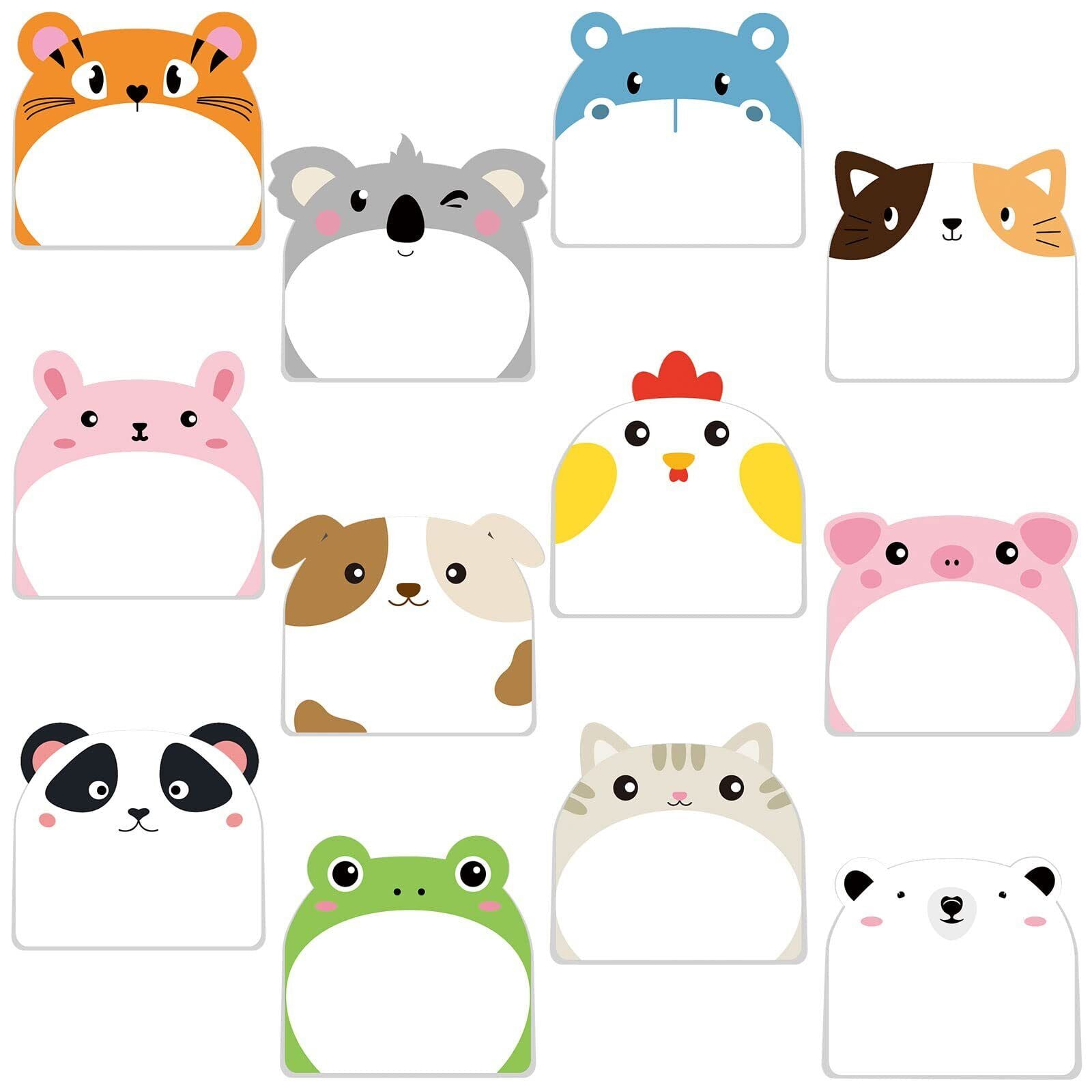 Sticky Notes, Note Pads Self Stick, Cute Animal-shaped Sticky Notes ...