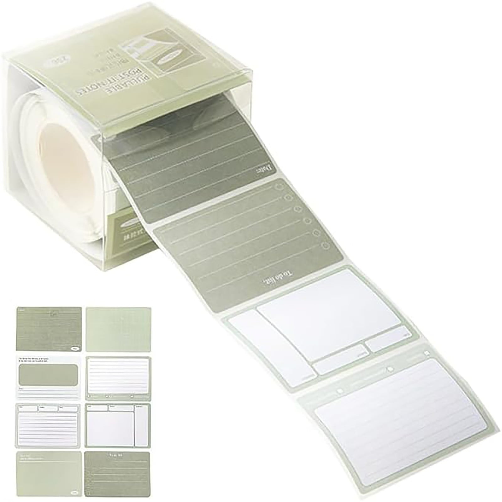 Sticky Notes Paper Roll Tape Pull Out Labels Stickers Boxes Full ...