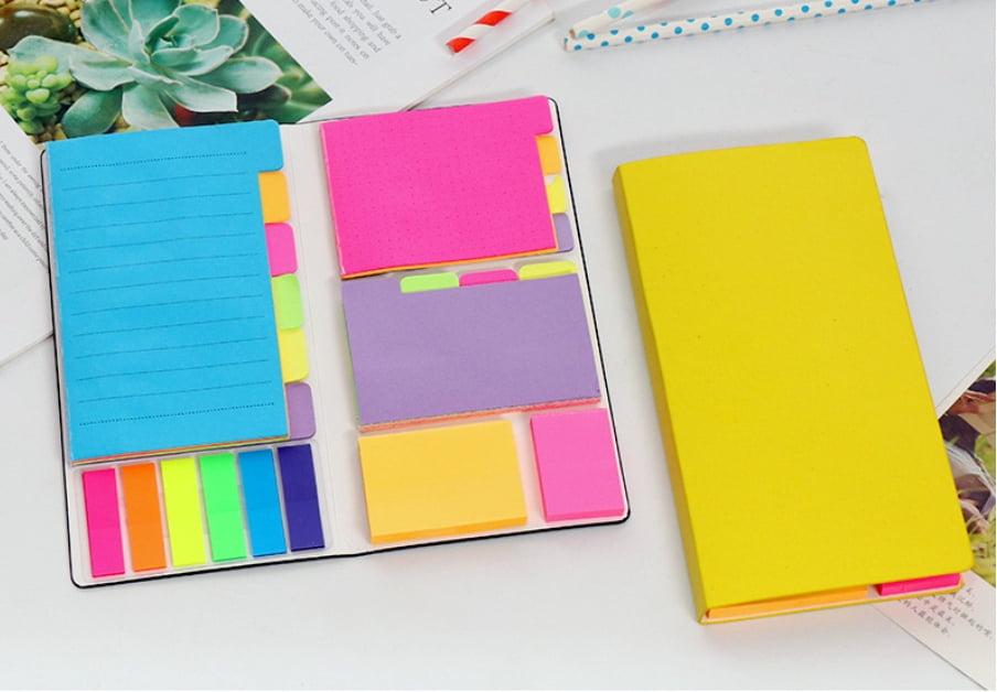 Sticky Notes Set, Colored Divider Self-Stick Notes Pads Bundle，Total ...