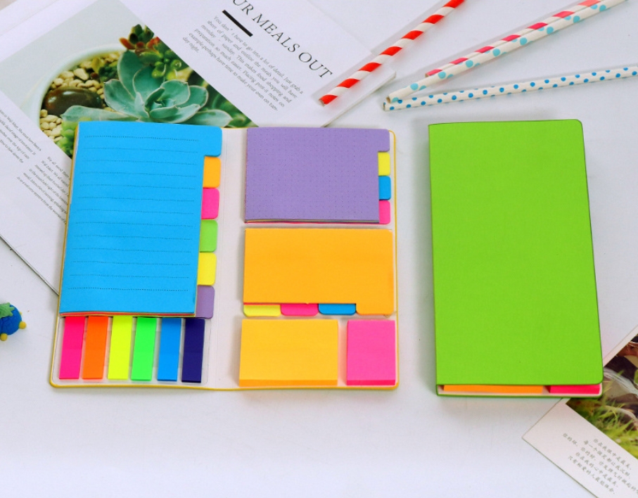 Sticky Notes Set, Colored Divider Self-Stick Notes Pads Bundle，Total ...