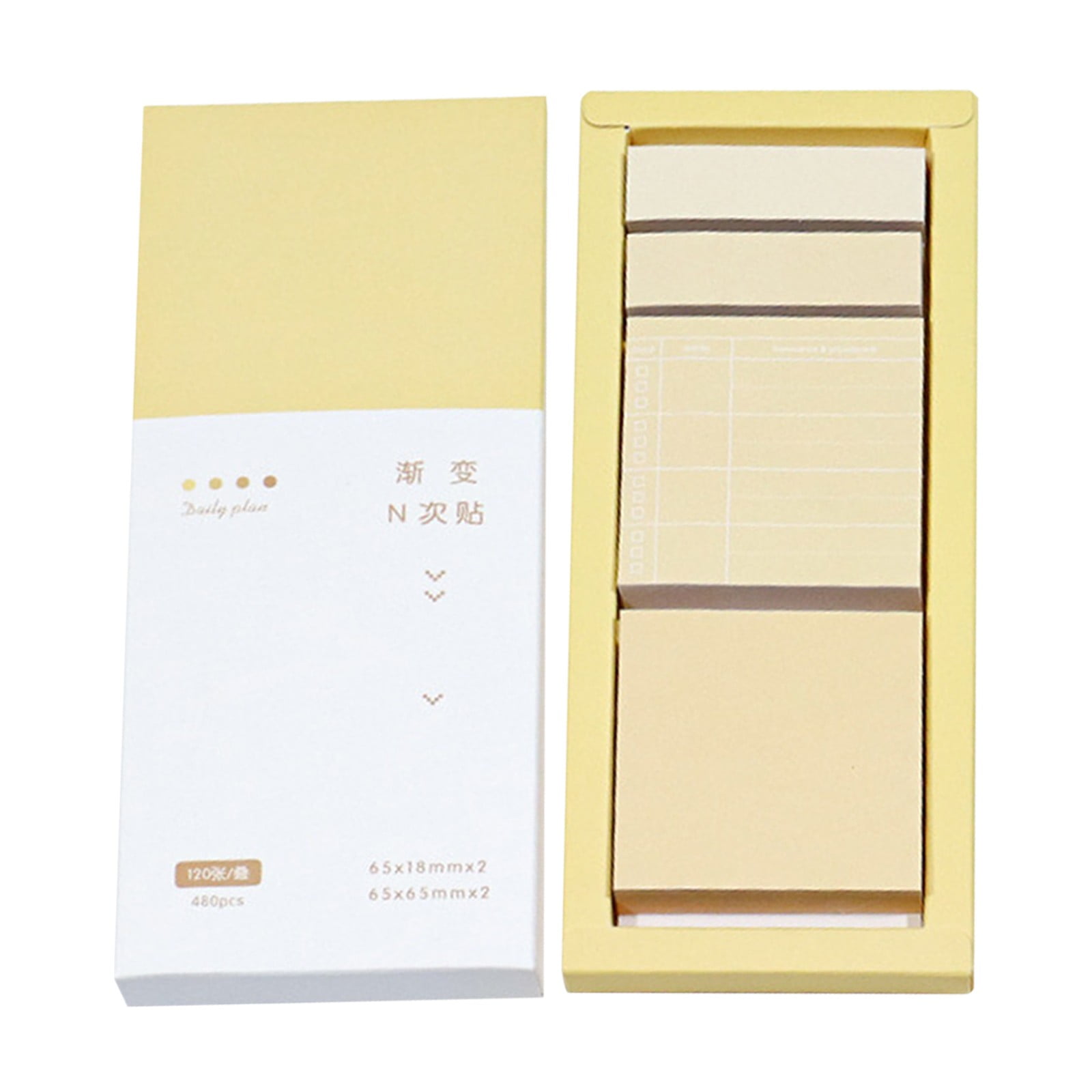 Sticky Notes Set, Furenl Sticky Notes Set 480 Sheets Lined Pads ...