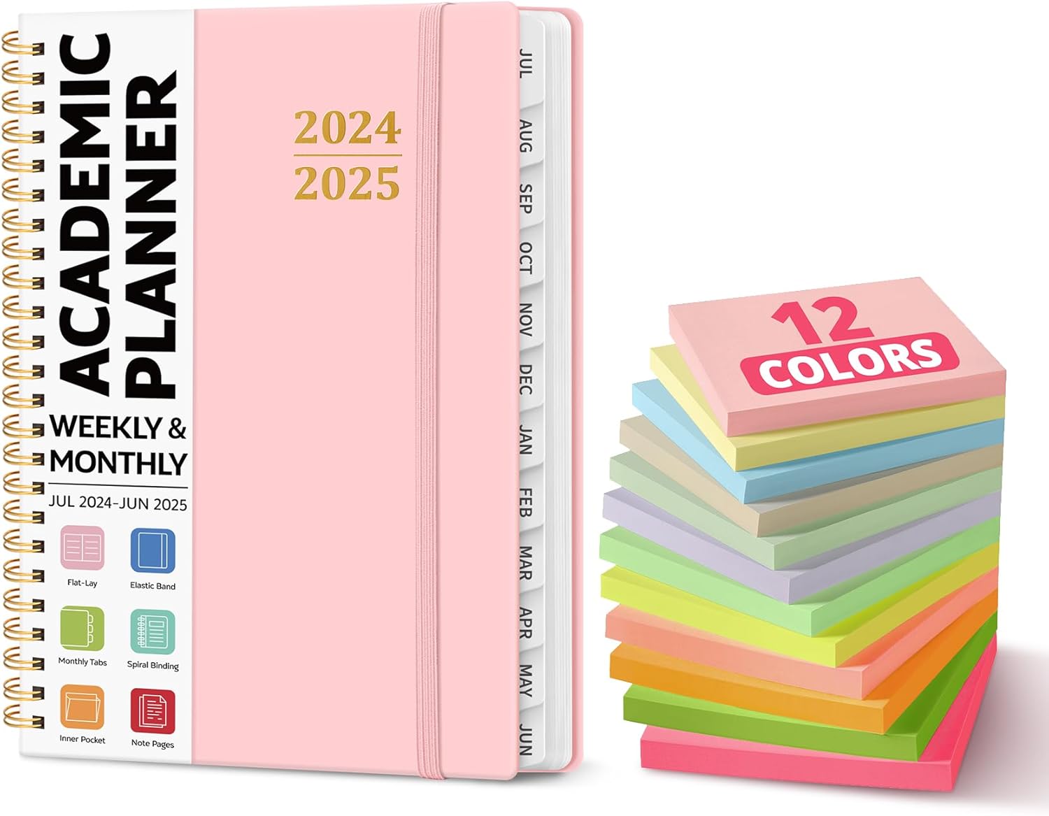 Sticky Notes and Academic Planner 2024-2025 - Walmart.com