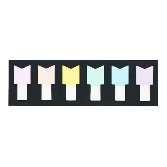 Sticky Page Markers, Pastel Cat Arrow Shaped, 1 Pad of Index Tabs, For ...