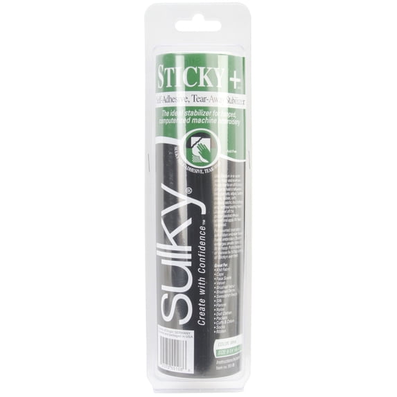 Sulky Sticky Self-Adhesive Tear-Away Stabilizer Roll, 8.25"x6yd ...