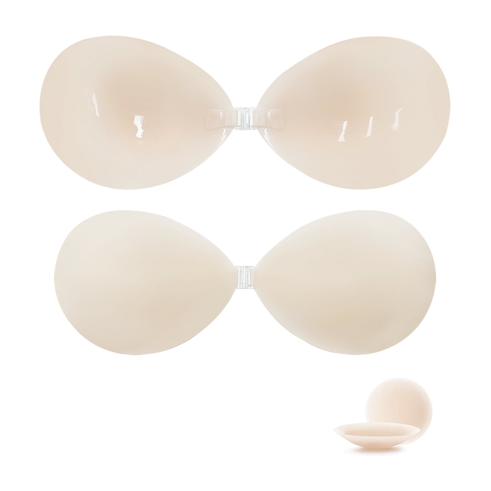 Sticky Silicone Adhesive Bra for Women, Strapless Push-Up Invisible ...