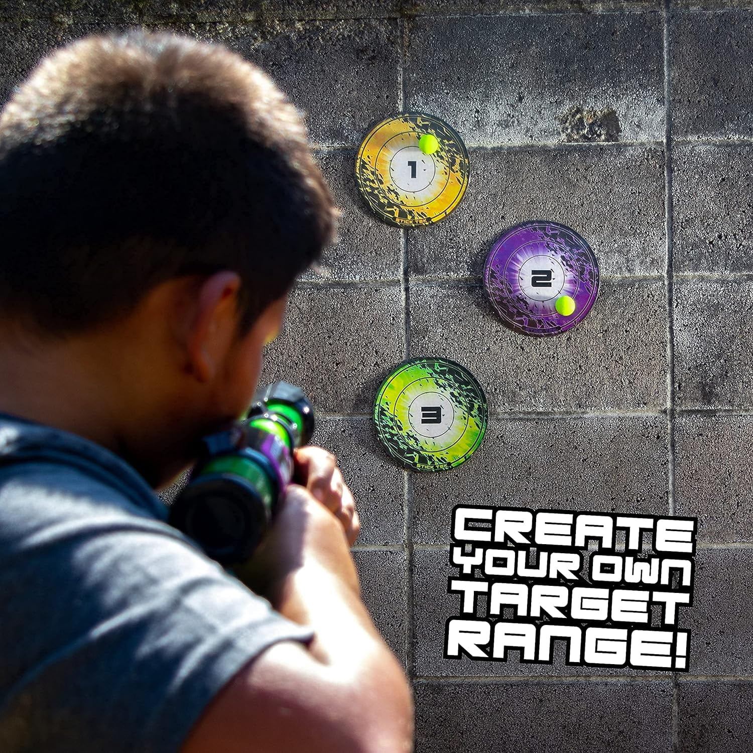 Sticky Targets for Foam Ball Blasters and Poppers, 3-Pack - Includes 3 ...