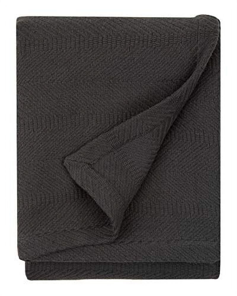 Sticky Toffee Cotton Throw Blanket for Couch, 60x50 in, Woven Warm and ...