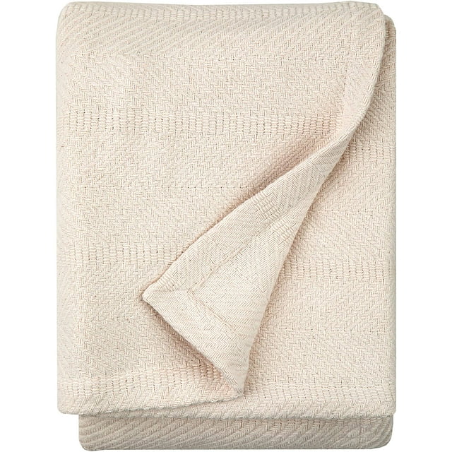 Sticky Toffee Oeko-Tex 100% Cotton Blanket, Lightweight All-Season ...