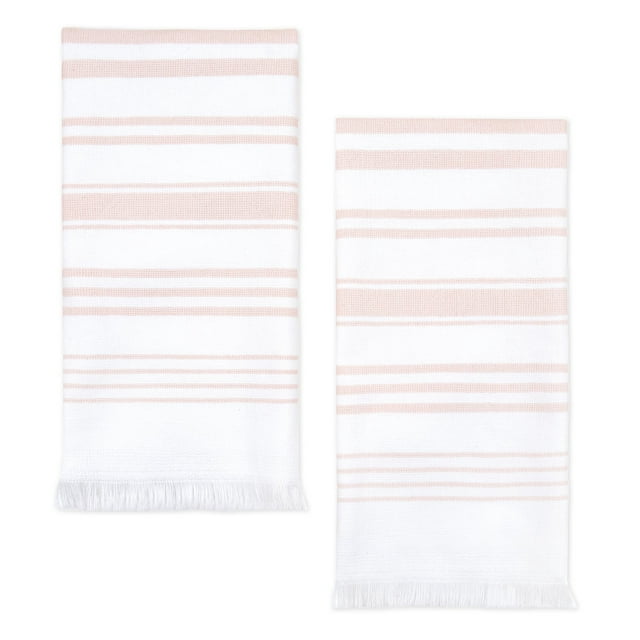 Sticky Toffee 100% Cotton Bath Hand Towels, Set of 2, 28x16 in, Turkish ...