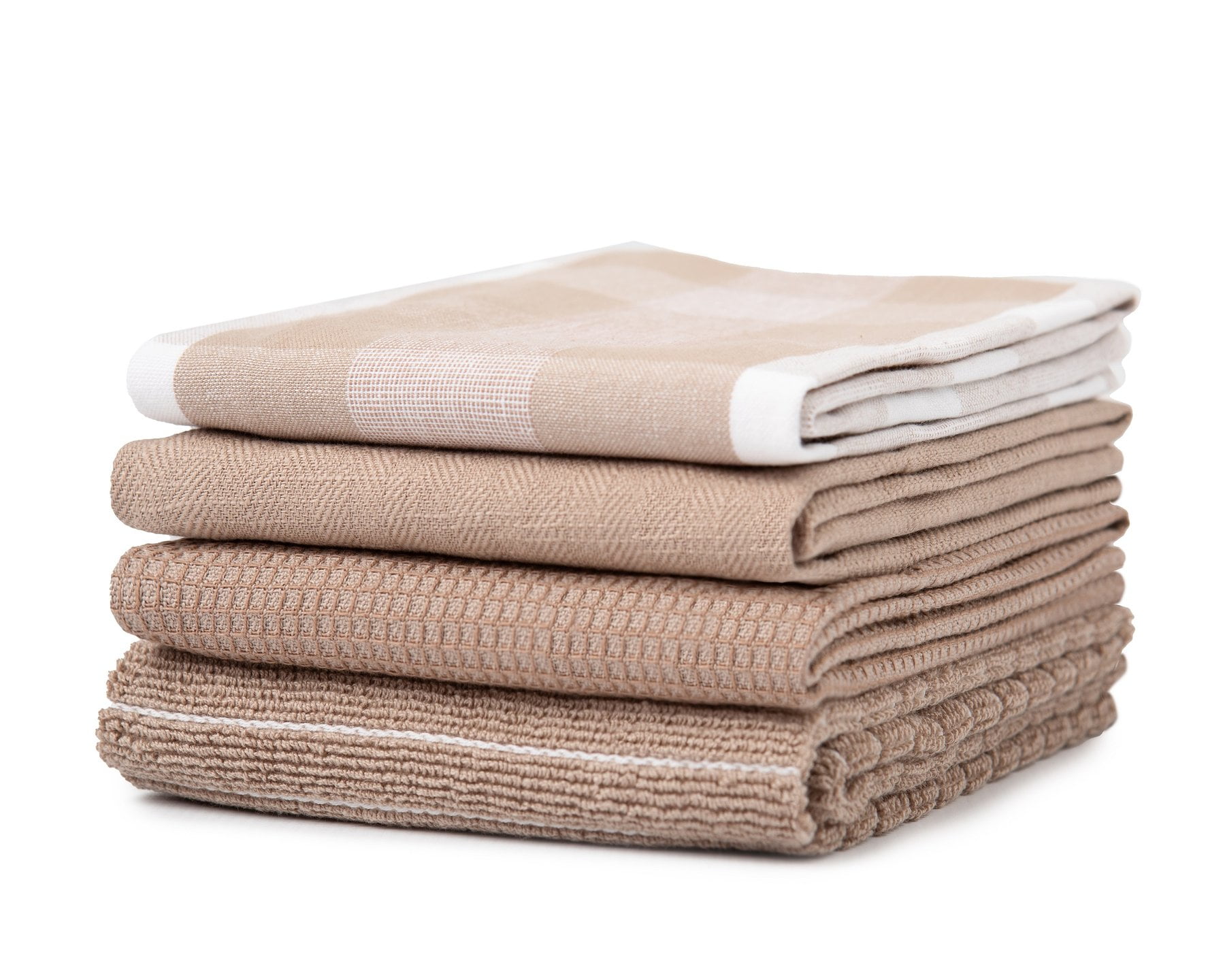 Sticky Toffee Kitchen Towels 100% Cotton Tan Dish Towels, Hand Towels ...