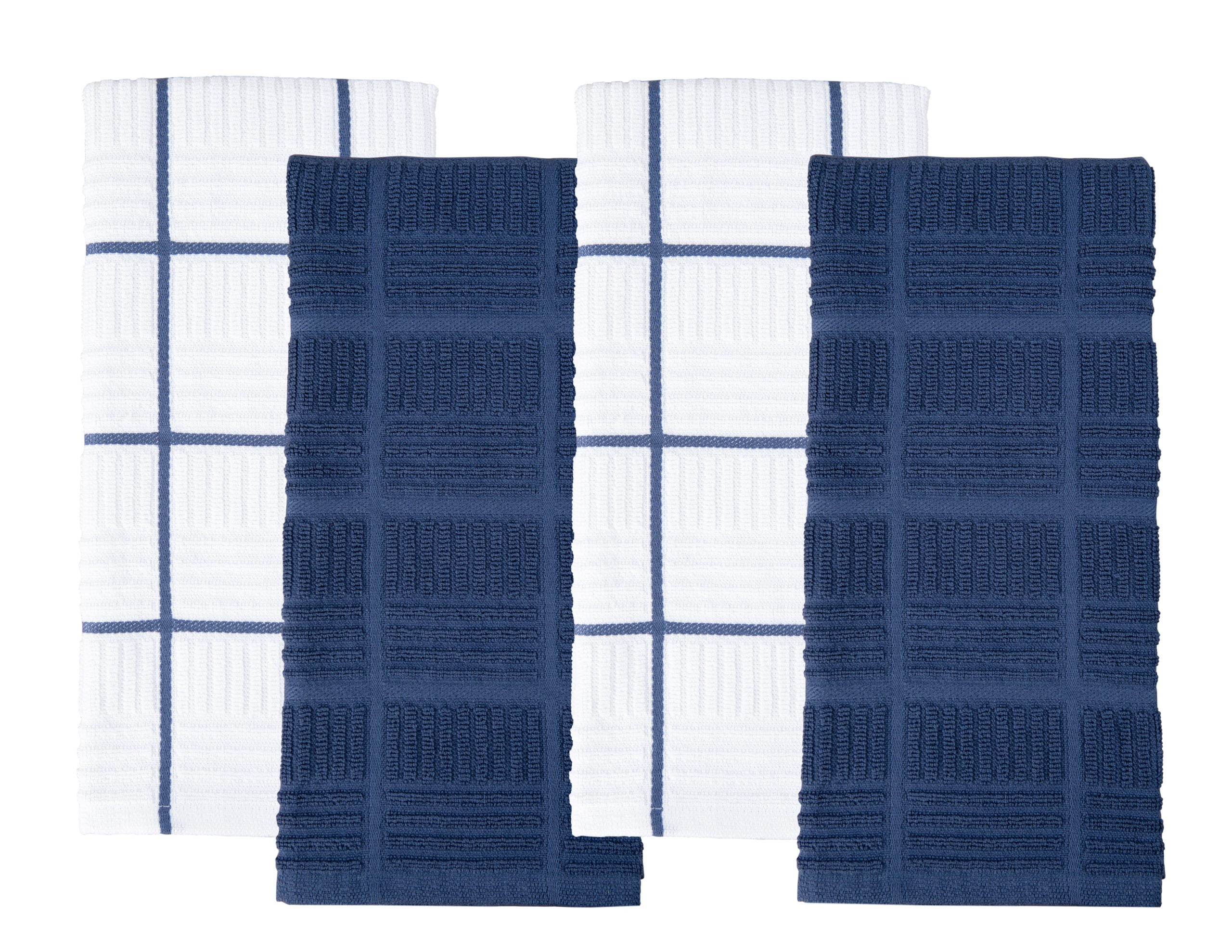 Sticky Toffee 100% Cotton Kitchen Towels, Absorbent Dish Towels Set of ...