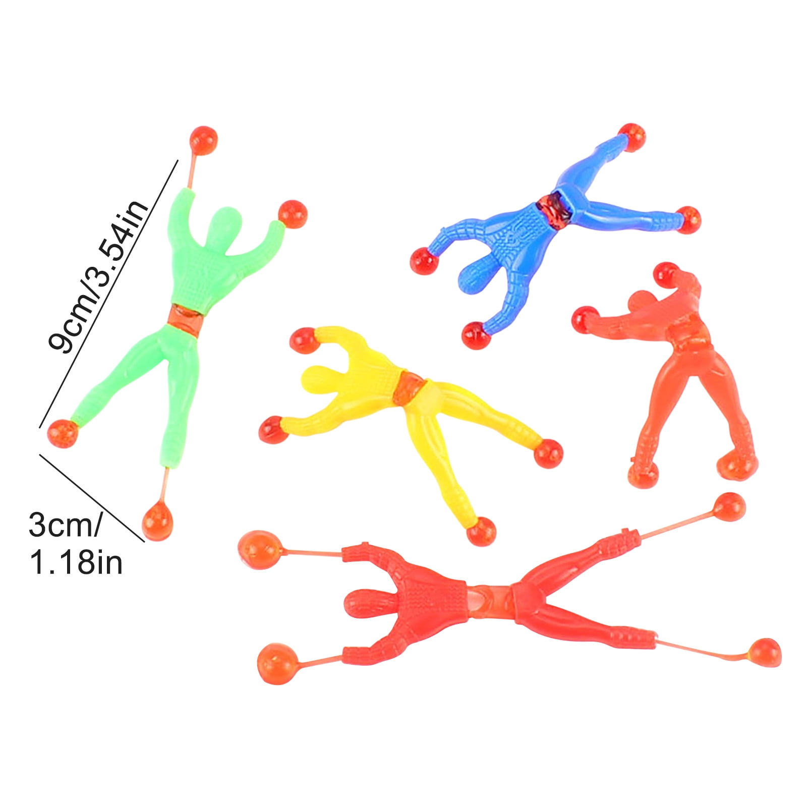 Sticky Wall Climbing Spider Toy, Traditional Flip Toy, Random Color for ...