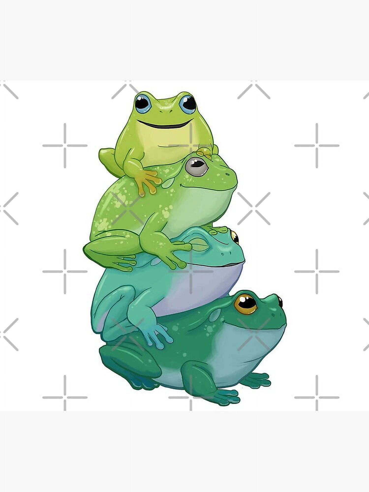 Sticky frog stack Poster Framed-unframed - Walmart.com