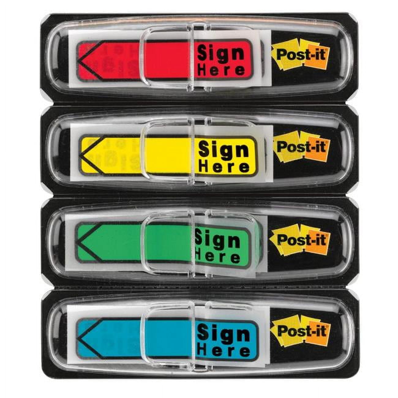 Sticky note 072384 0.5 In. Sign Here Signature Flag, Assorted Colors ...