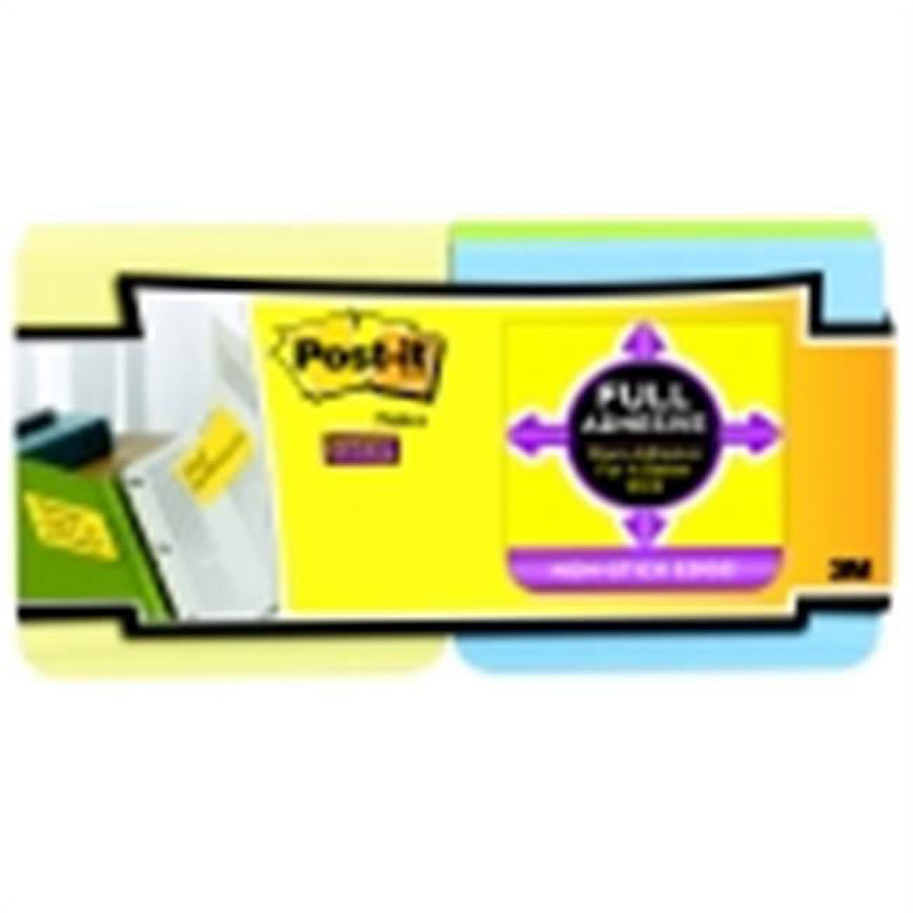 Sticky note 3 x 3 in. Full Adhesive Lined Super Sticky Note, Pack - 12 ...