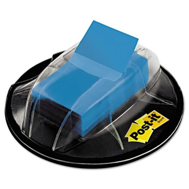 Sticky note Flags Flags in Desk Grip Dispenser 1 x 1 .75 Blue 200 ...