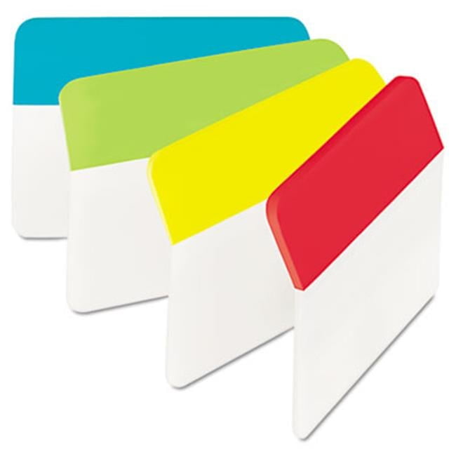 Sticky note Hanging File Tabs 2 x 1.5 Solid Angled Assorted Primary 24 ...